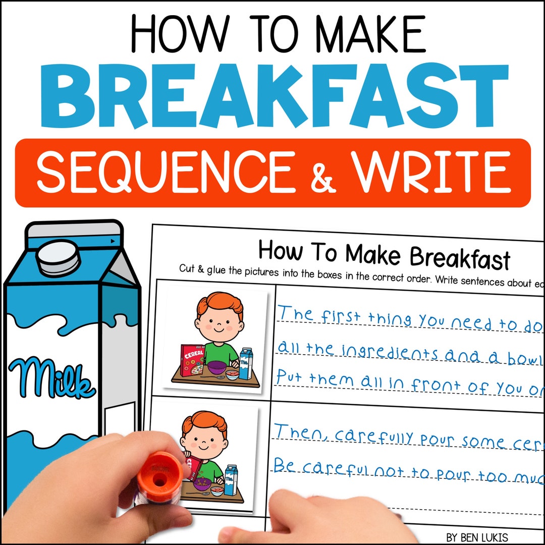 How to Make Breakfast Procedural Writing Sequencing & - Etsy