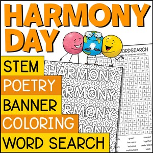 Harmony Day & Harmony Week Activity Sheets, Printable PDF Coloring ...