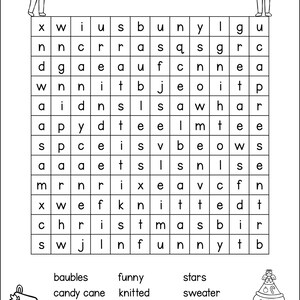 Ugly Christmas Sweater Word Search, Xmas Writing Prompts, Math ...