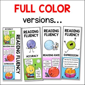Reading Fluency Bookmarks for Kids, Homeschool Reading Tips (digital ...