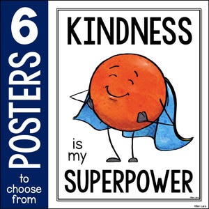 Kindness is My Superpower Poster, Printable Classroom Motivational ...