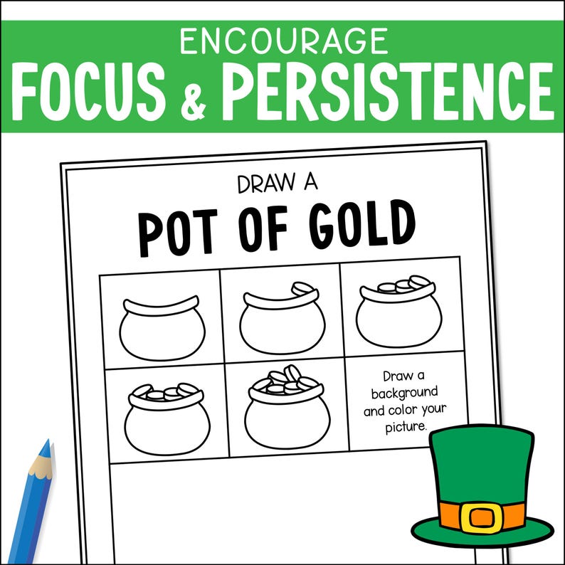 St Patricks Day Drawing Activity Sheets for Kids, Learn How to Draw a ...