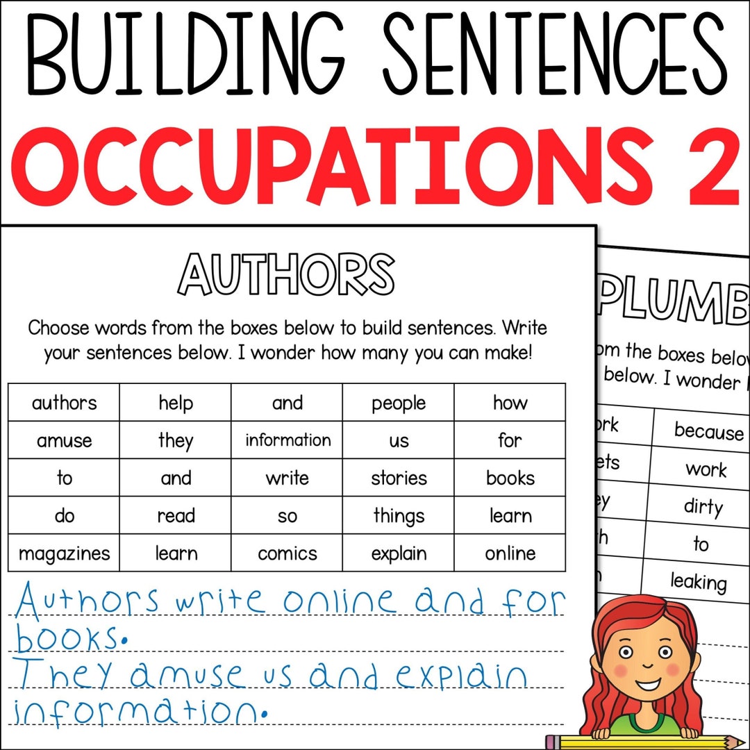 Building Sentences Using Words, Writing Sentences About Community ...