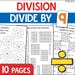 Division Math Worksheets, Divide by 9 Practice Sheets, Printable PDF ...