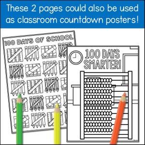 100 Days of School Coloring Sheets, 100th Day of School Coloring Pages ...