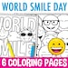 World Smile Day Coloring Pages, Fun Coloring for Kids, Printable PDF ...