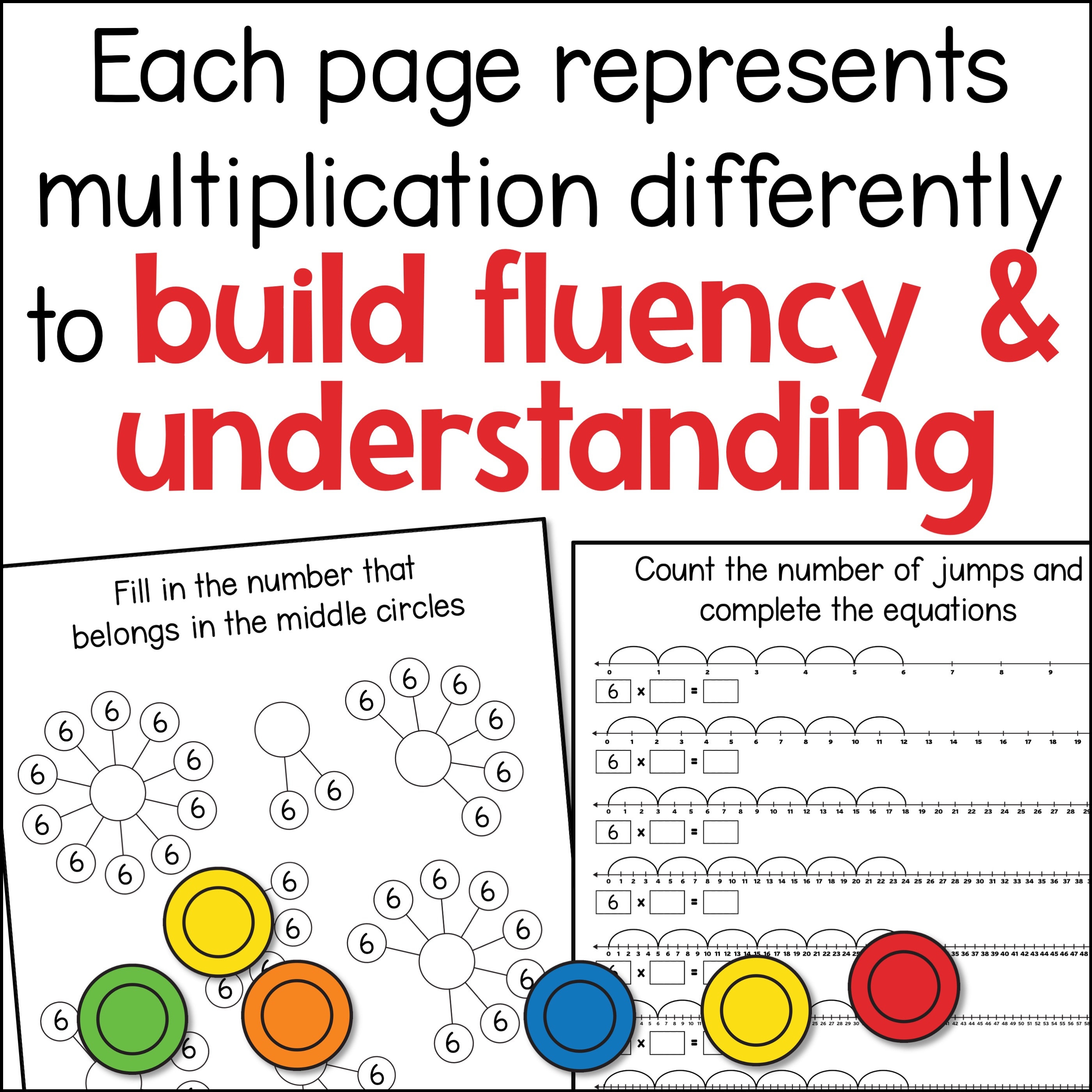 Multiplication Practice Worksheets for 6 Times Table, Printable ...