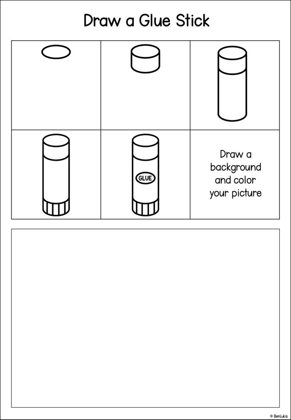 Glue Stick Coloring Page