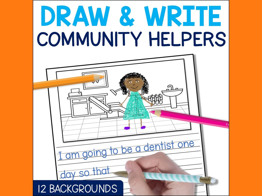 Writing Prompts, Community Helper Pictures to Write About, Sentence ...