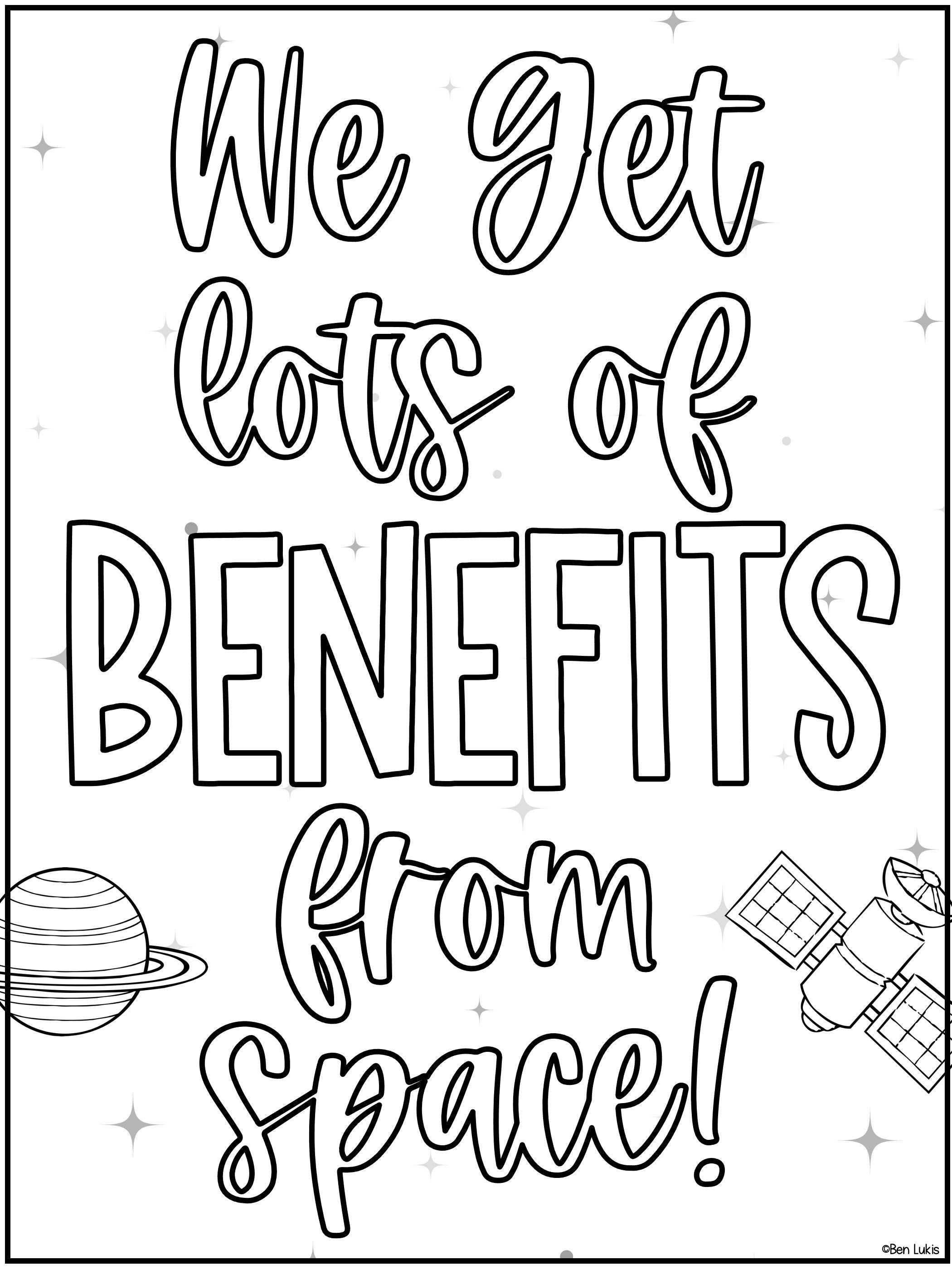 World Space Week Coloring Pages, Printable Kids Activity, Educational ...