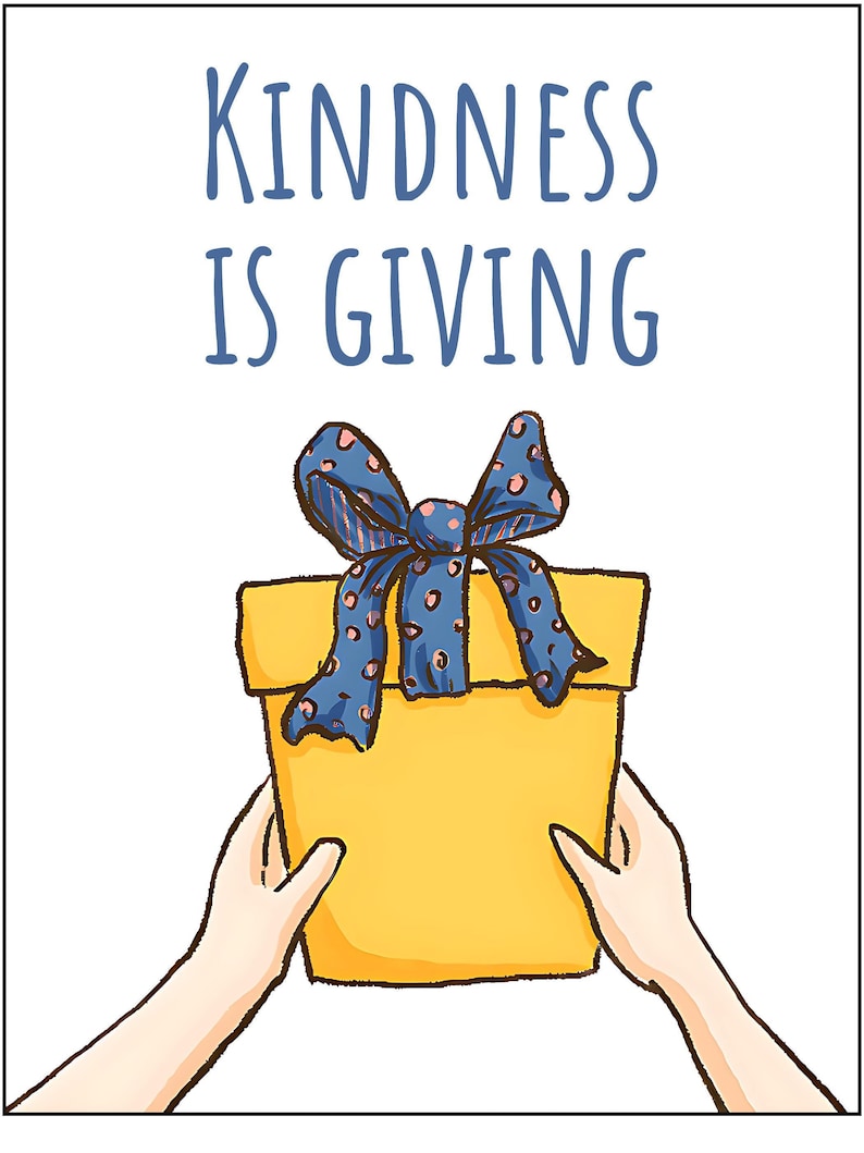 Kindness Posters for Kids, Inspirational Classroom Art (digital ...