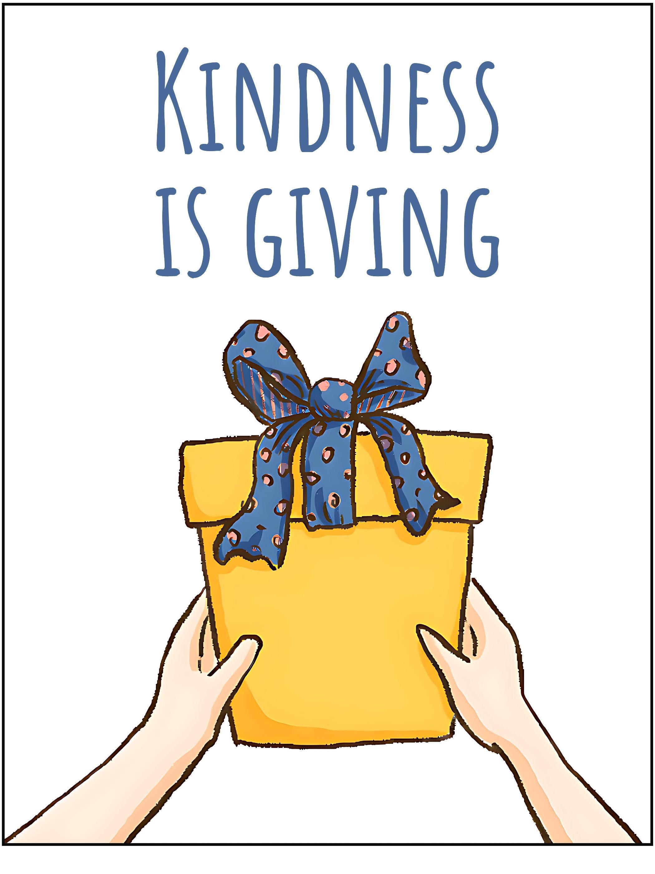 Kindness Posters for Kids, Inspirational Classroom Art (digital ...
