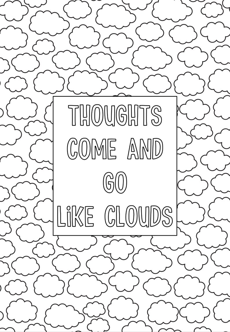 World Mental Health Day Coloring Pages Printable Sheets to - Etsy