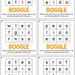 Boggle Cards for Spelling and Making Words, Printable PDF Boggle ...