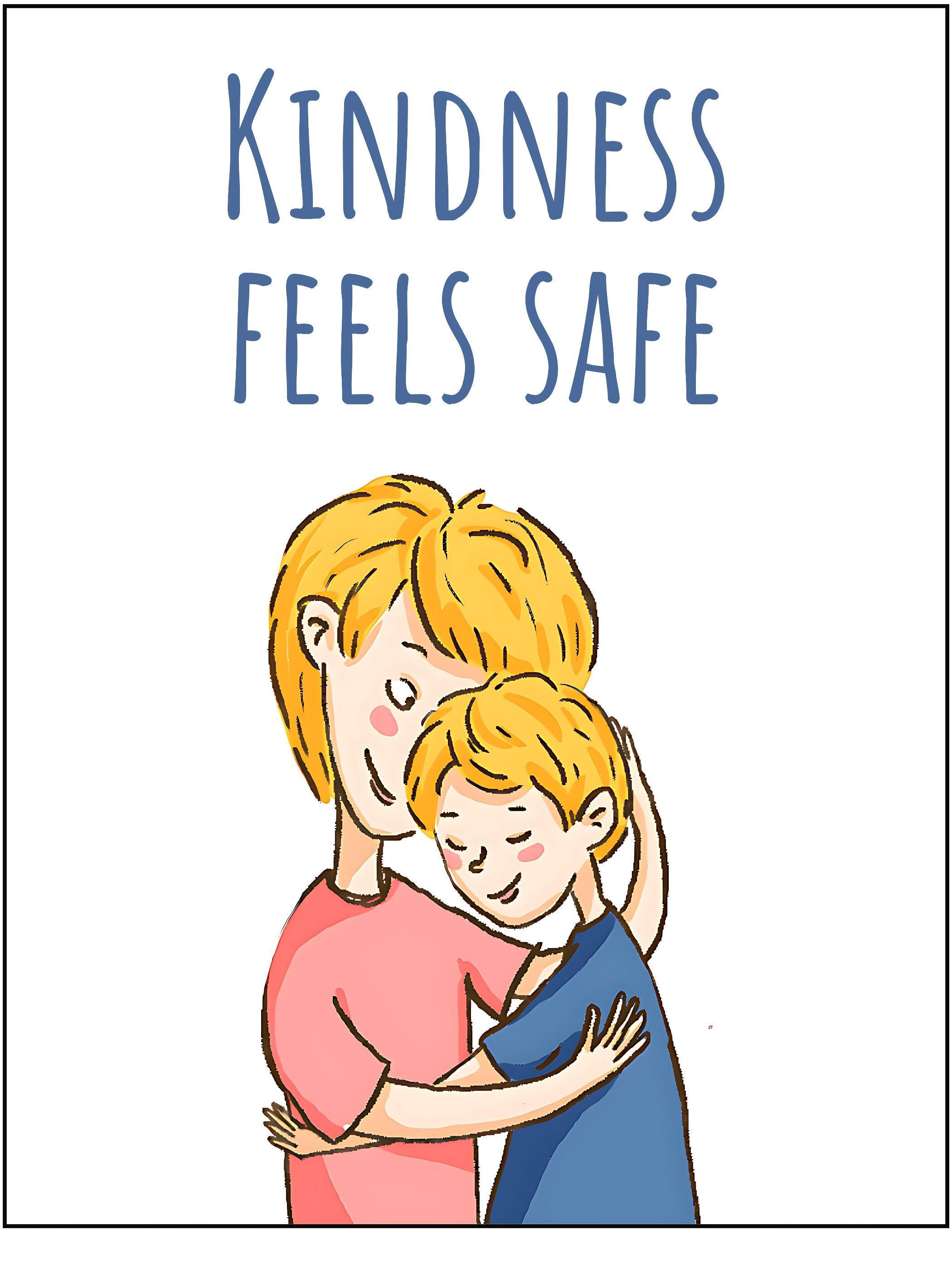 Kindness Posters for Kids, Inspirational Classroom Art (digital ...