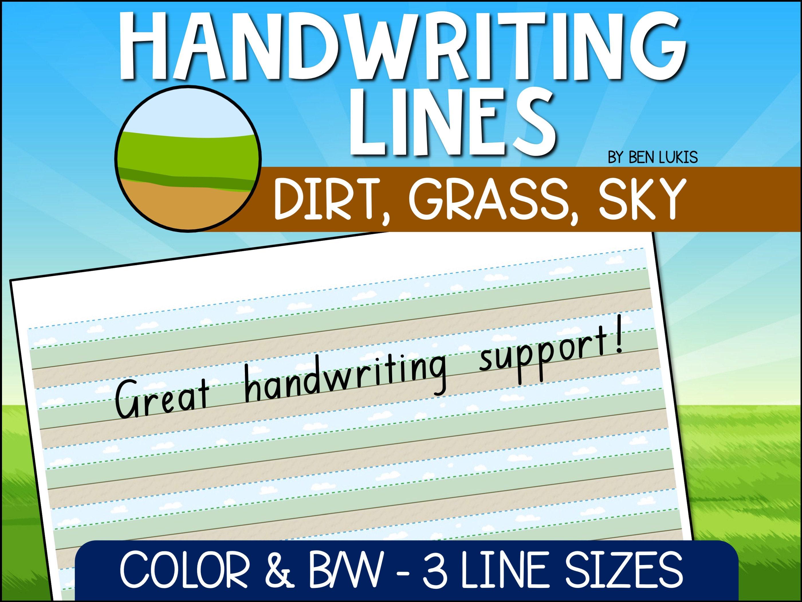 Handwriting Lined Pages, Printable Writing Lines, Lined Paper for ...