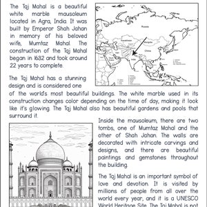 Landmarks of Asia, Geography Facts Information & Coloring Pages the ...