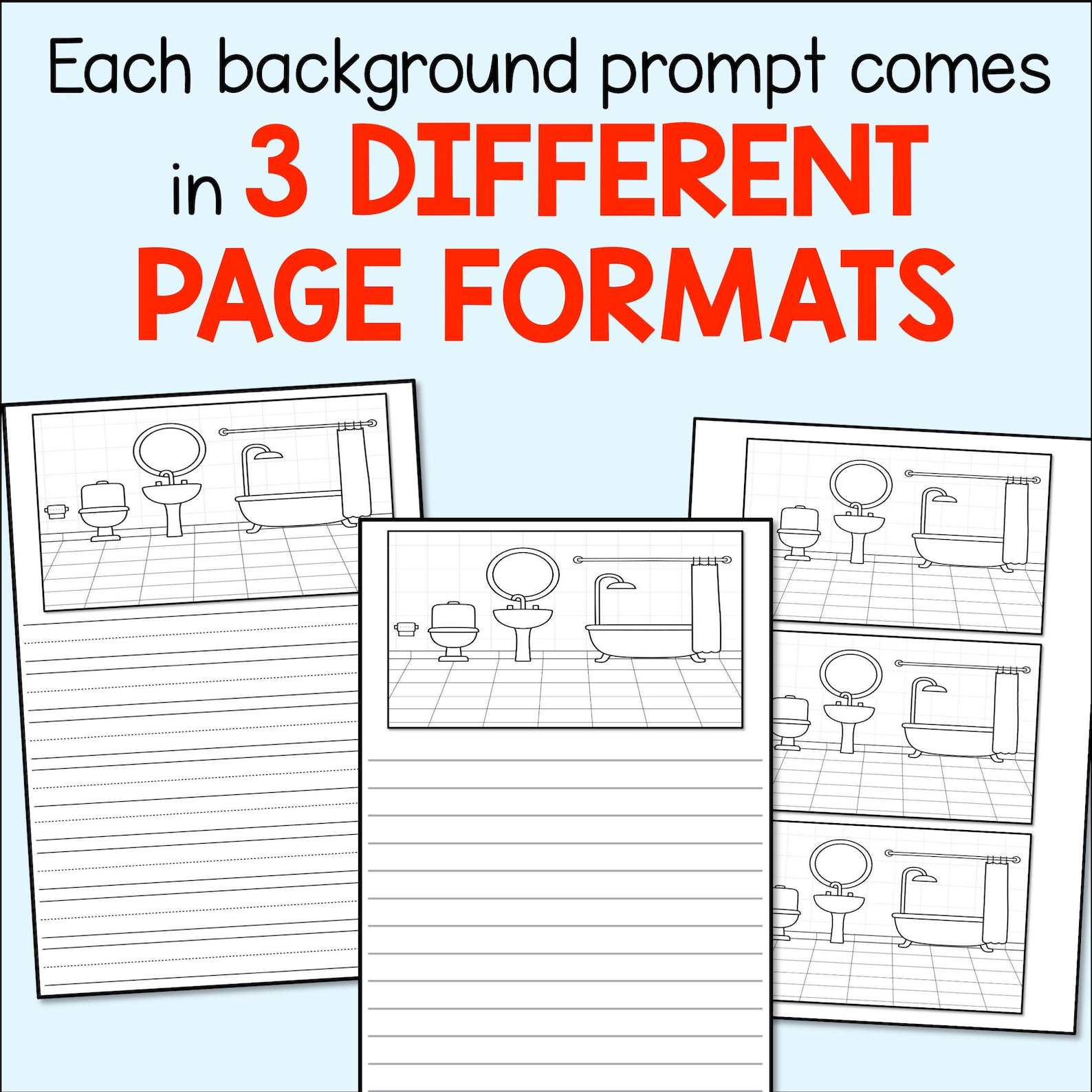 Around the House Writing Prompts, Homeschool Activity (printable PDF ...