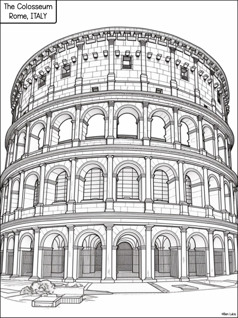 Landmarks of Europe, Geography Facts Information & Coloring Pages Big ...