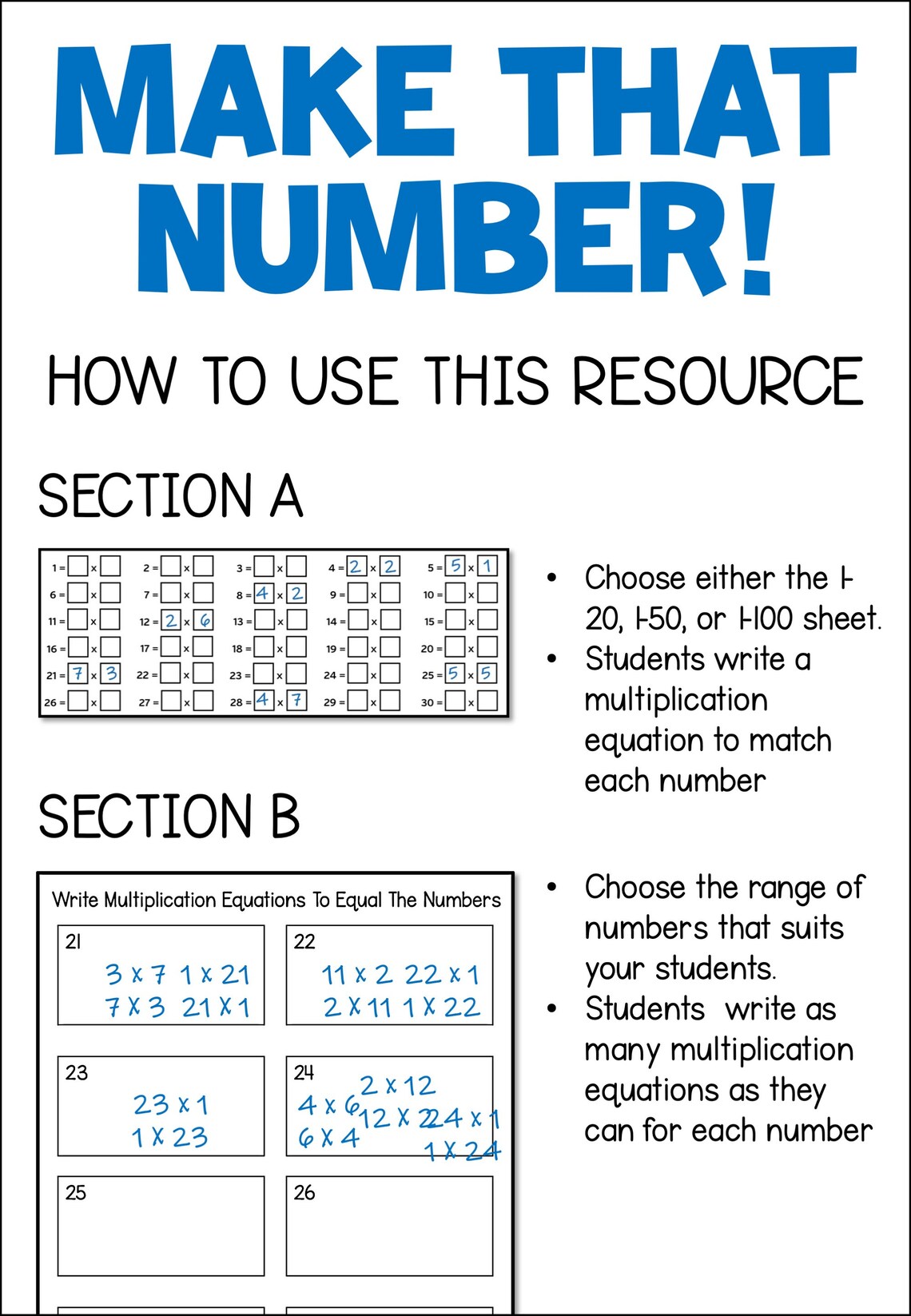Multiplication Practice Worksheets, Multiplication Fluency and ...