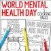World Mental Health Day Coloring Pages, Digital Download, Self Care ...
