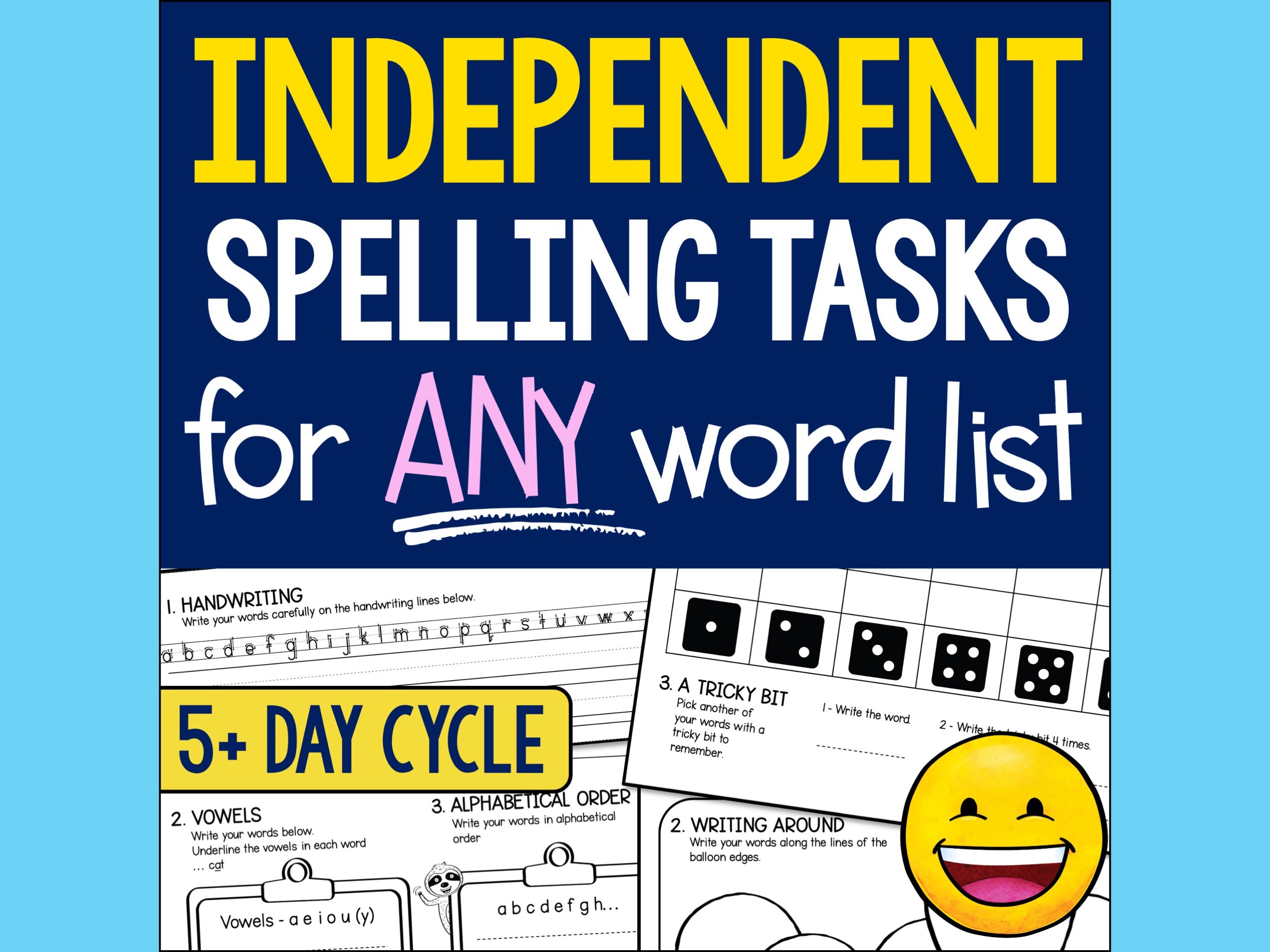 Spelling Activities for Daily Spelling Practice With Any Word List ...