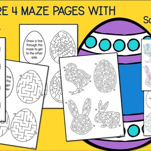 Easter Mazes, Printable Maze and Kids Activity Pages for Easter ...