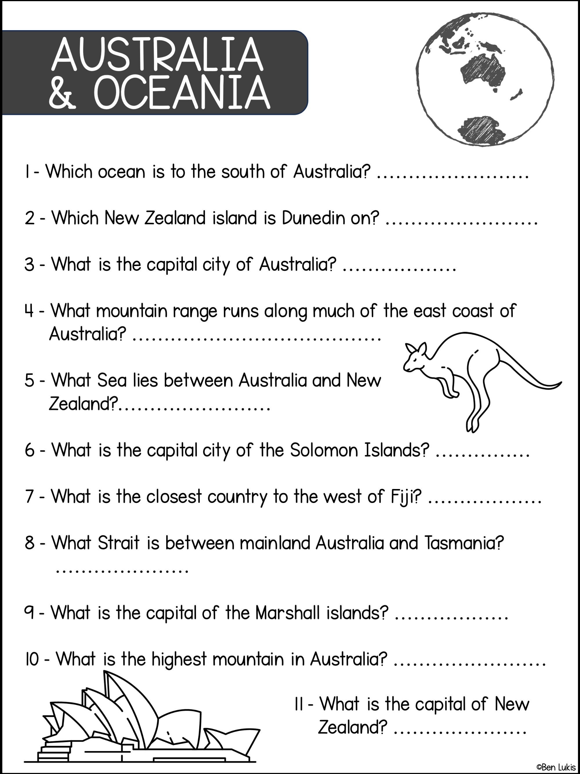 Continent Scavenger Hunts, Geography for Kids, Learn About Countries of ...