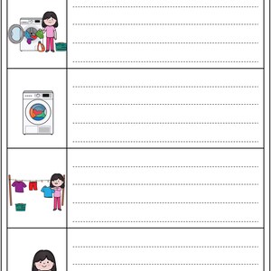 How to Do Laundry Procedural Writing Sequencing & Sentence - Etsy