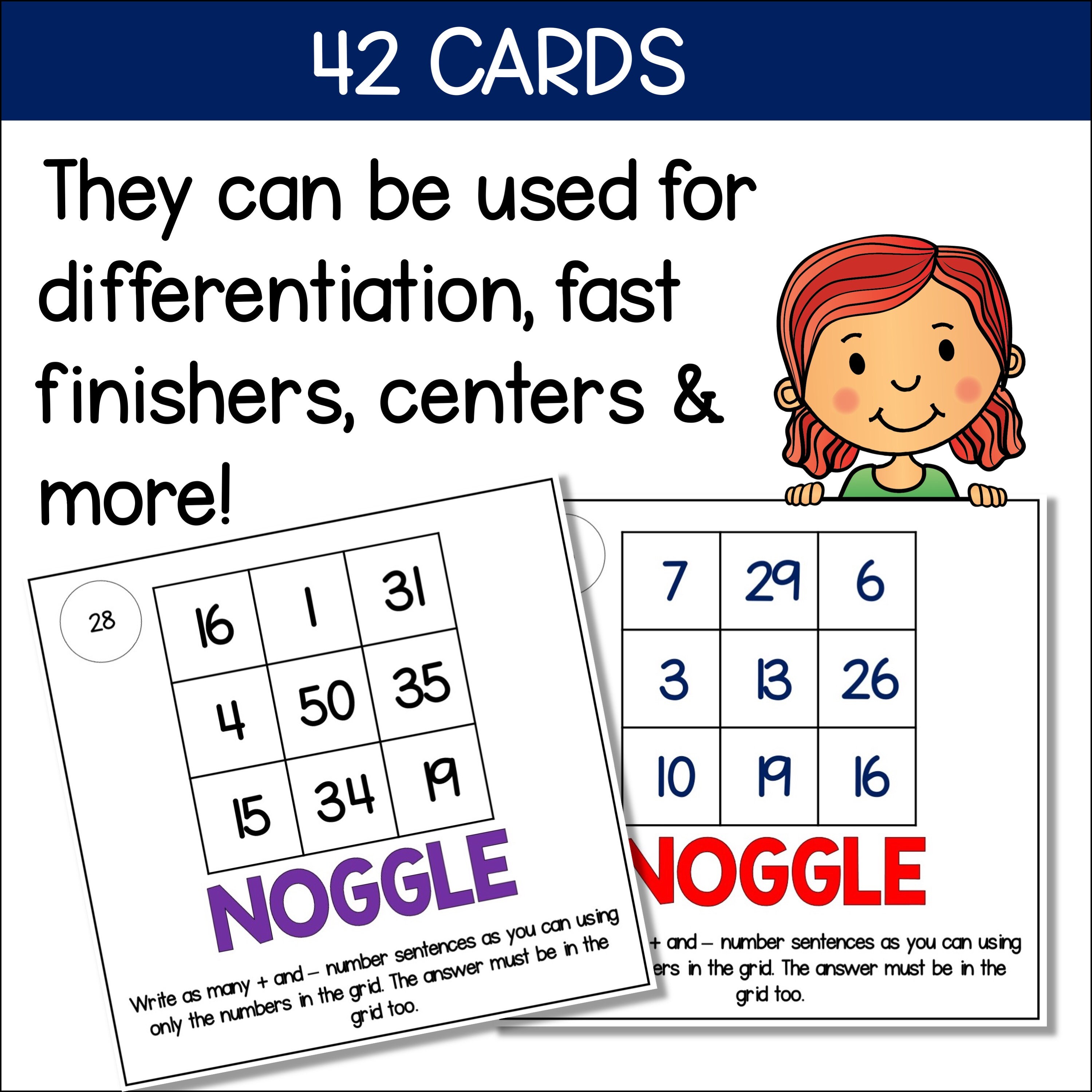 Number Puzzle Task Cards, Addition and Subtraction Brain Teasers, Fun ...