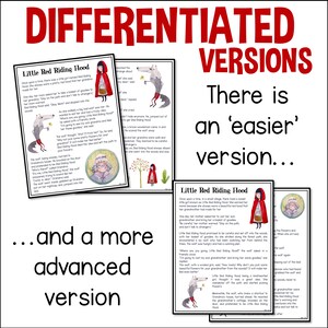 Little Red Riding Hood Reading Passages, Fairy Tale to Read ...