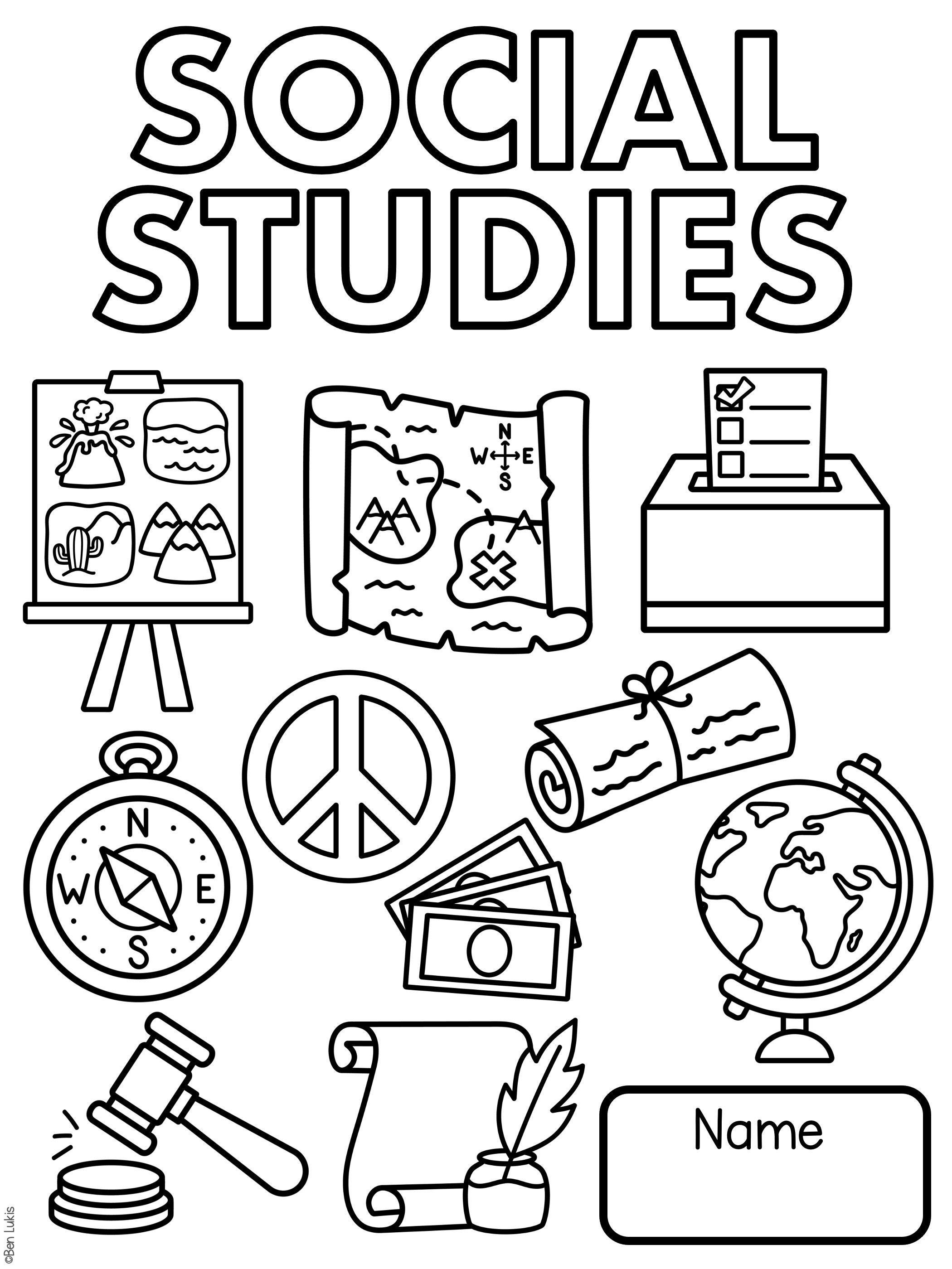 Editable Subject Book Covers for Coloring, Homeschool Printable ...