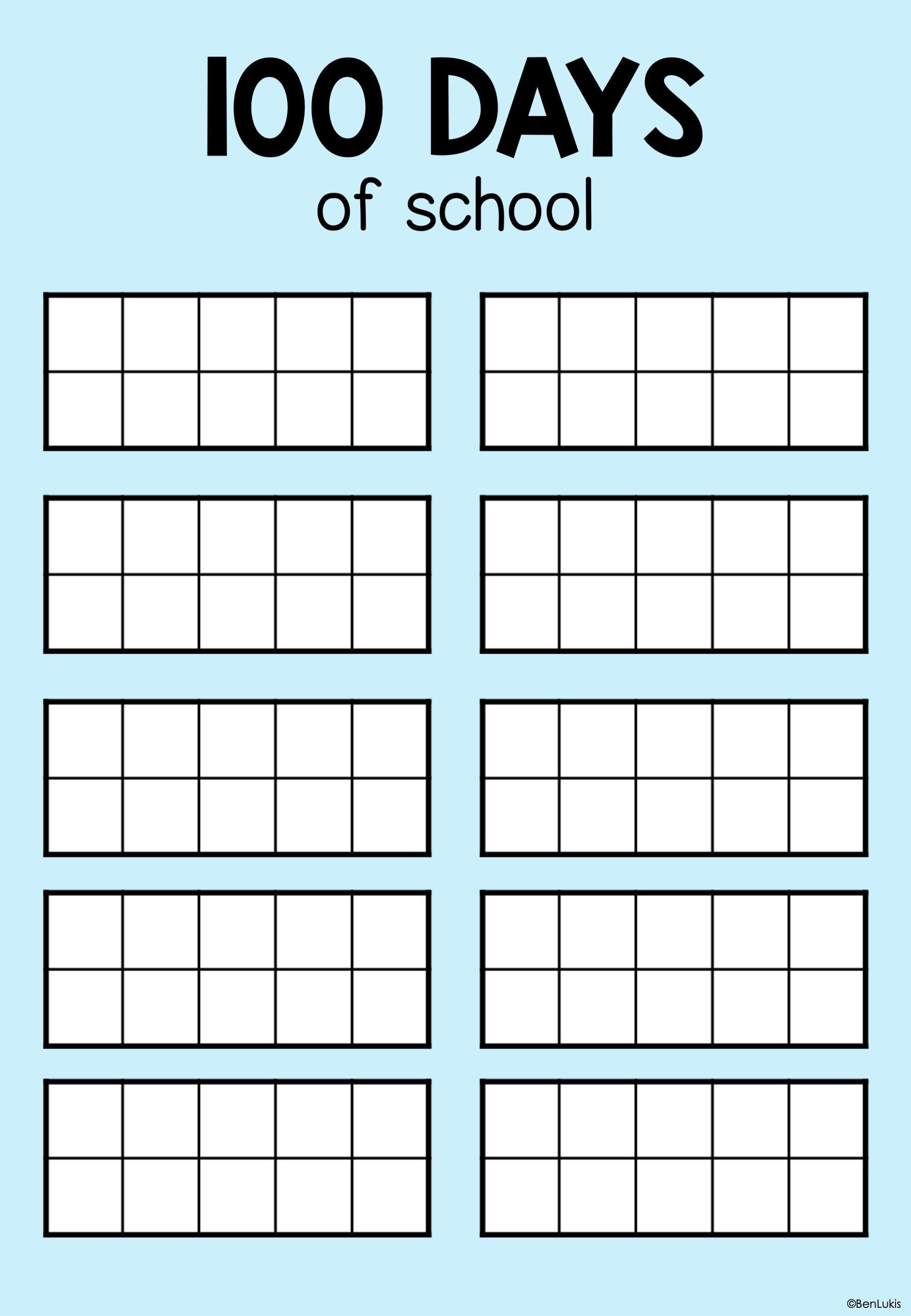 100 Days of School Countdown Poster, Math Place Value (PDF Printable ...