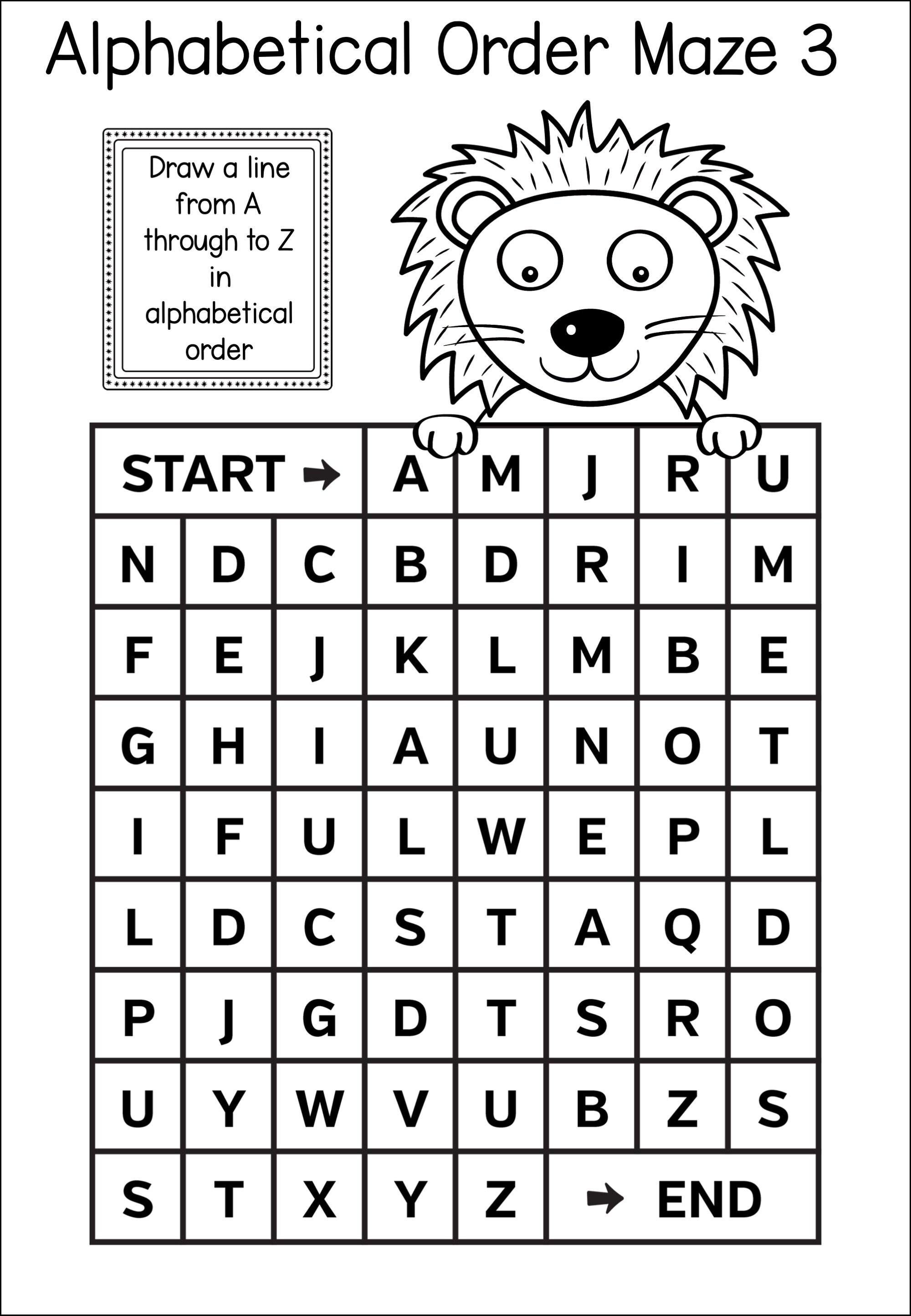 Alphabetical Order Activities, Alphabet Practice Printable PDF ...
