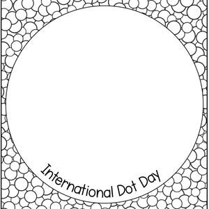 International Dot Day Coloring Pages, Printable Activity for Kids, Fun ...