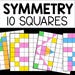 Symmetry Art and Math Worksheets, 10 Patterns to Copy and Draw ...