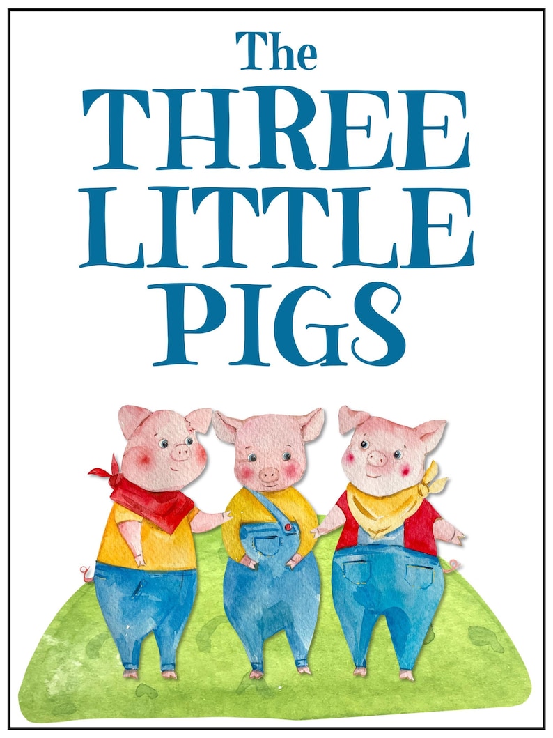 Three Little Pigs Reading Passages, Fairy Tale to Read, Differentiated ...