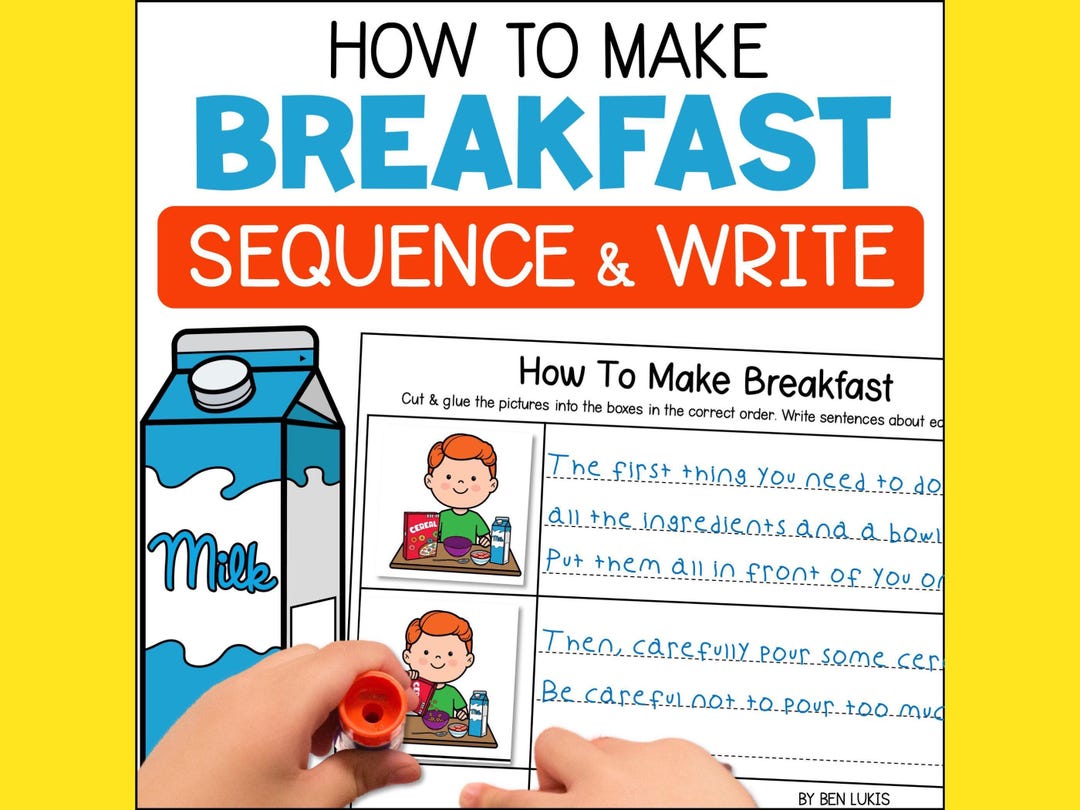 How to Make Breakfast Procedural Writing, Sequencing & Sentence Writing ...