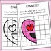 Symmetry Art and Math Worksheets, Valentine's Day Activities for ...