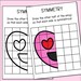 Symmetry Art and Math Worksheets, Valentines Day Activities for ...