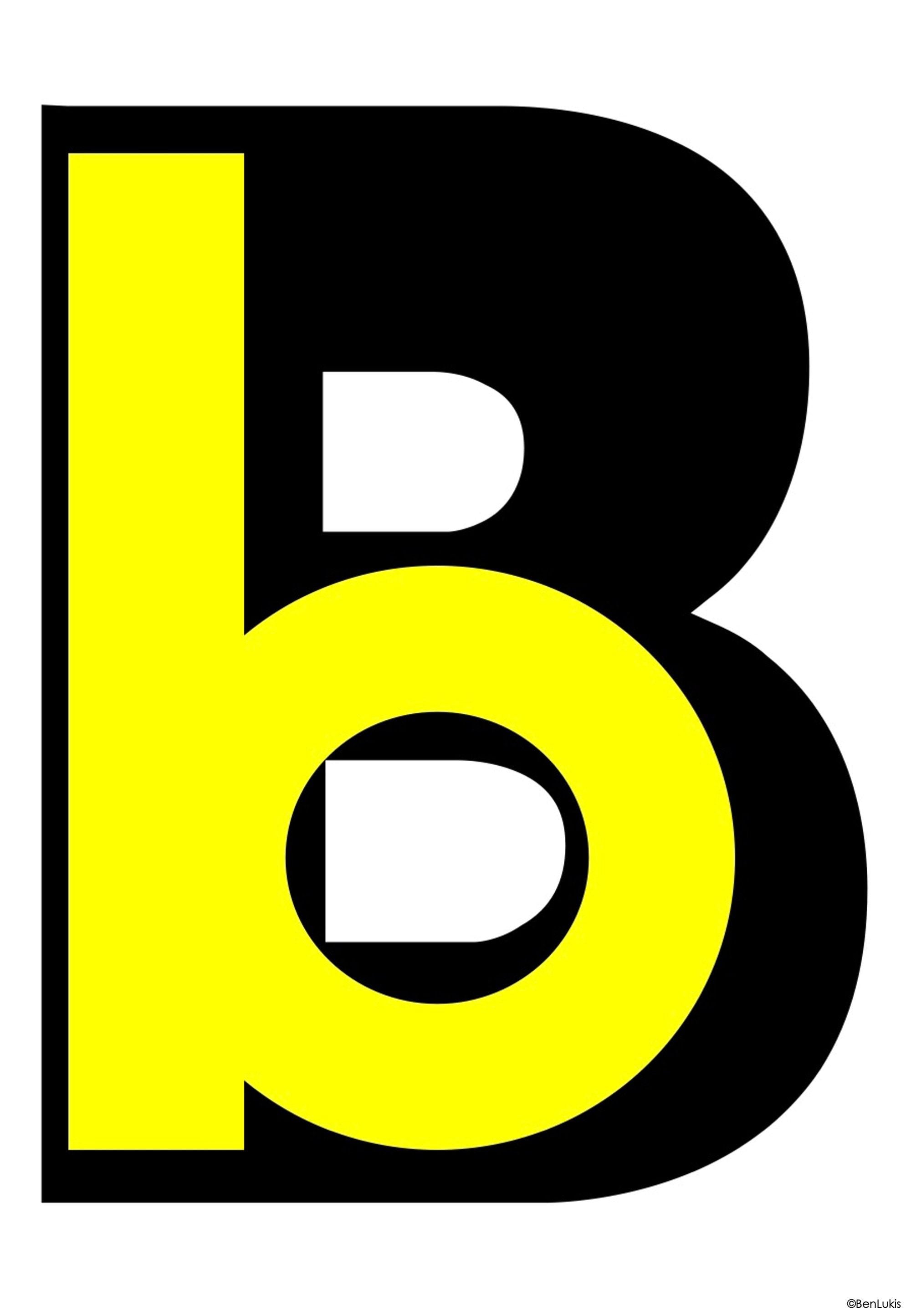 B Letter Reversals Posters, Printable Handwriting Poster, B Letter ...