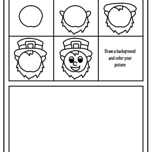St Patrick's Day Directed Drawing Activity Sheets, Learn How to Draw a ...