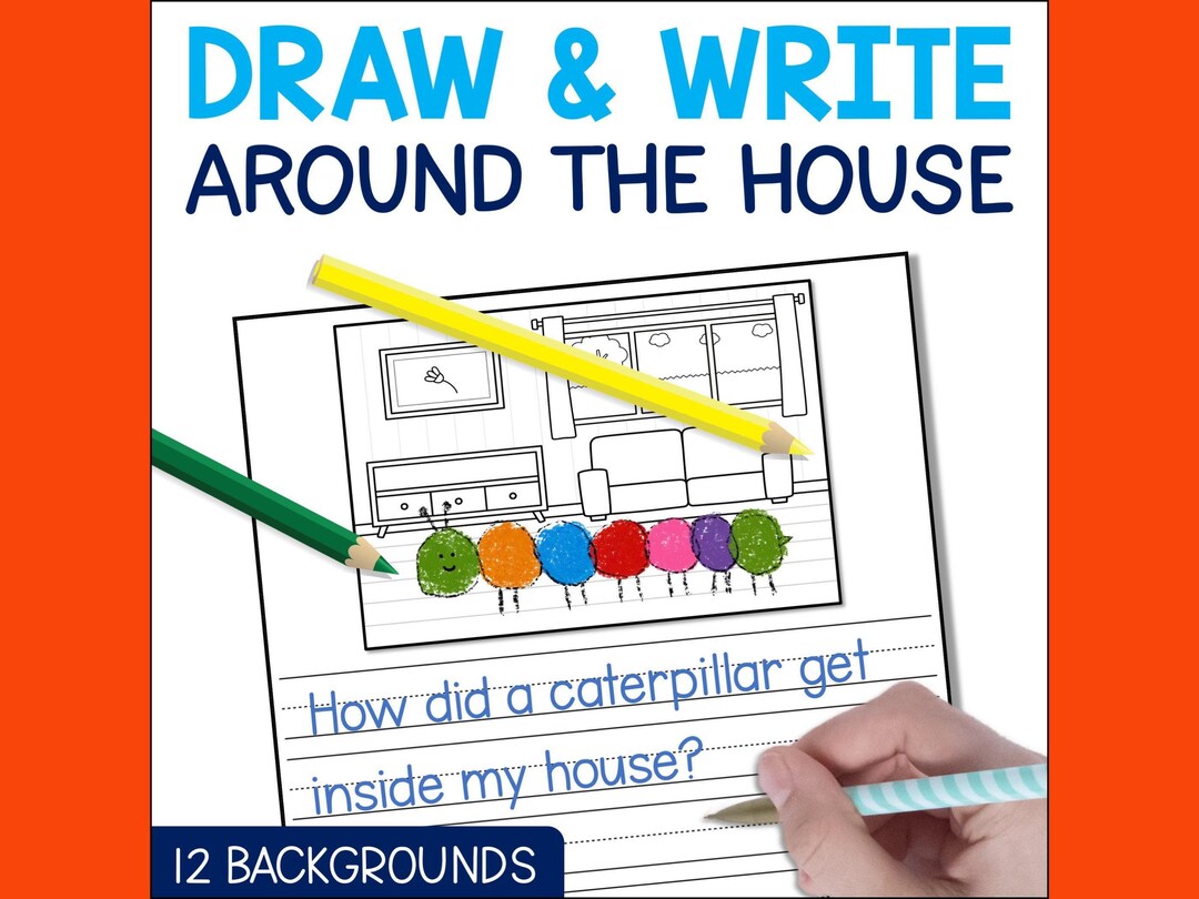 Around the House Writing Prompt Pictures to Write About, Homeschool ...