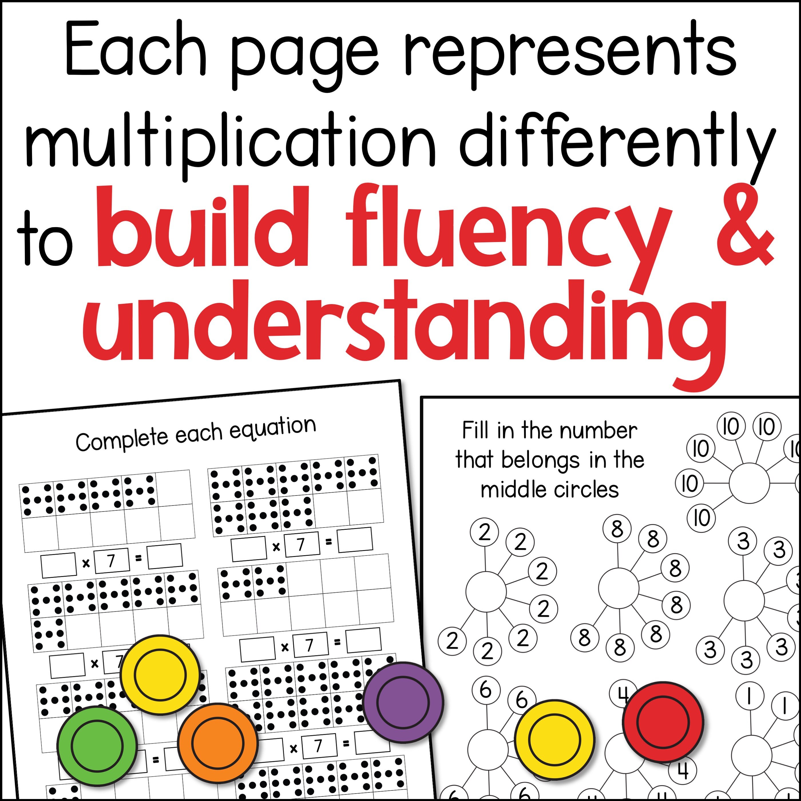 Multiplication Practice Worksheets for 7 Times Table, Printable ...