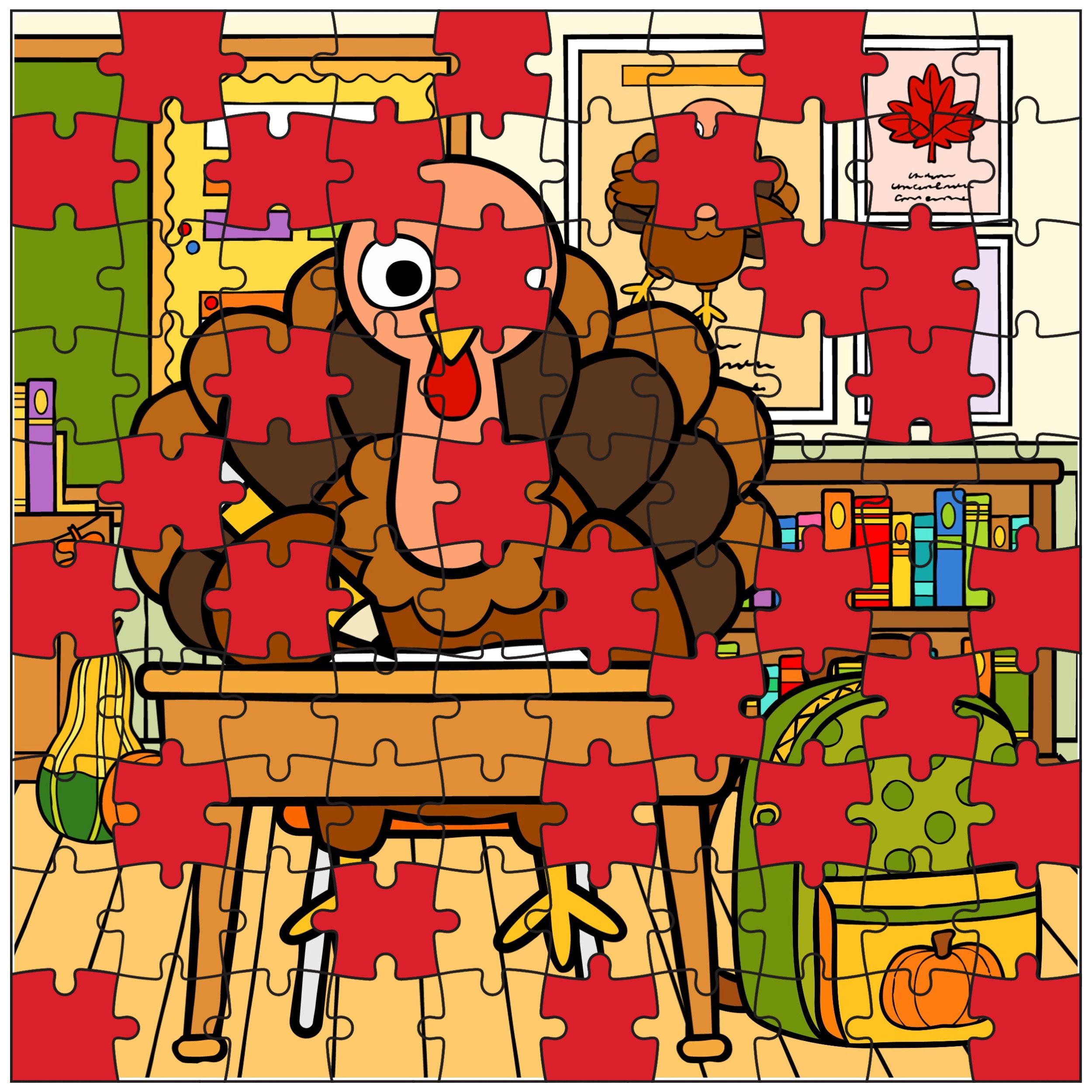 Thanksgiving Mystery Picture Reveal Puzzles for Kids, Images to Guess ...