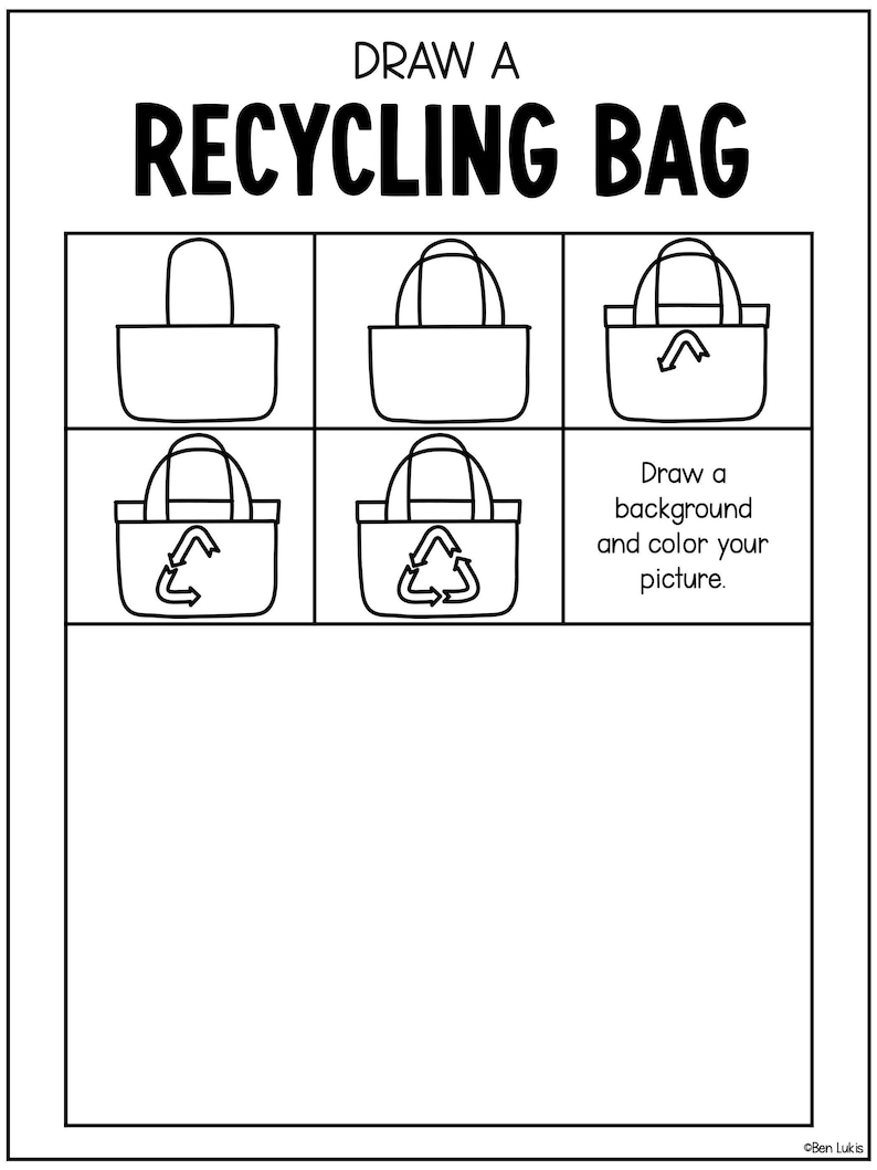 Earth Day Drawing for Kids, Reduce Reuse Recycle, Learn How-to-draw a ...
