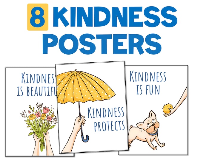 Kindness Posters for Children - Affirmation Posters for Kids - Etsy Canada