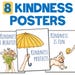 Kindness Posters for Kids, Inspirational Classroom Art (digital ...