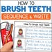 How to Brush Your Teeth Procedural Writing, Sequencing & Sentence ...
