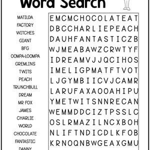 Roald Dahl Author Study Worksheets, PDF Printable Homeschool Learning ...